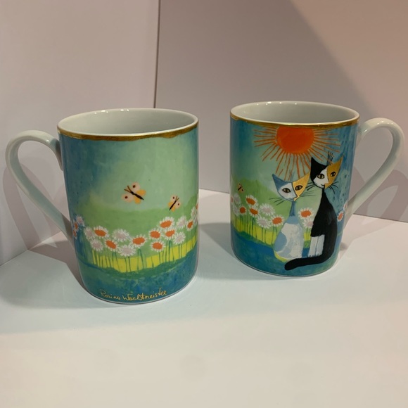 Goebel | Kitchen | Pair Of Goebel Rosina Wachtmeister Porcelain Mug Luce Solare | Poshmark
